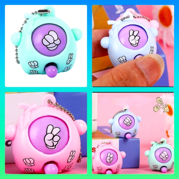 Accessories | 525 Rock Paper Scissors Game Keychain Fair Duel Machine ...